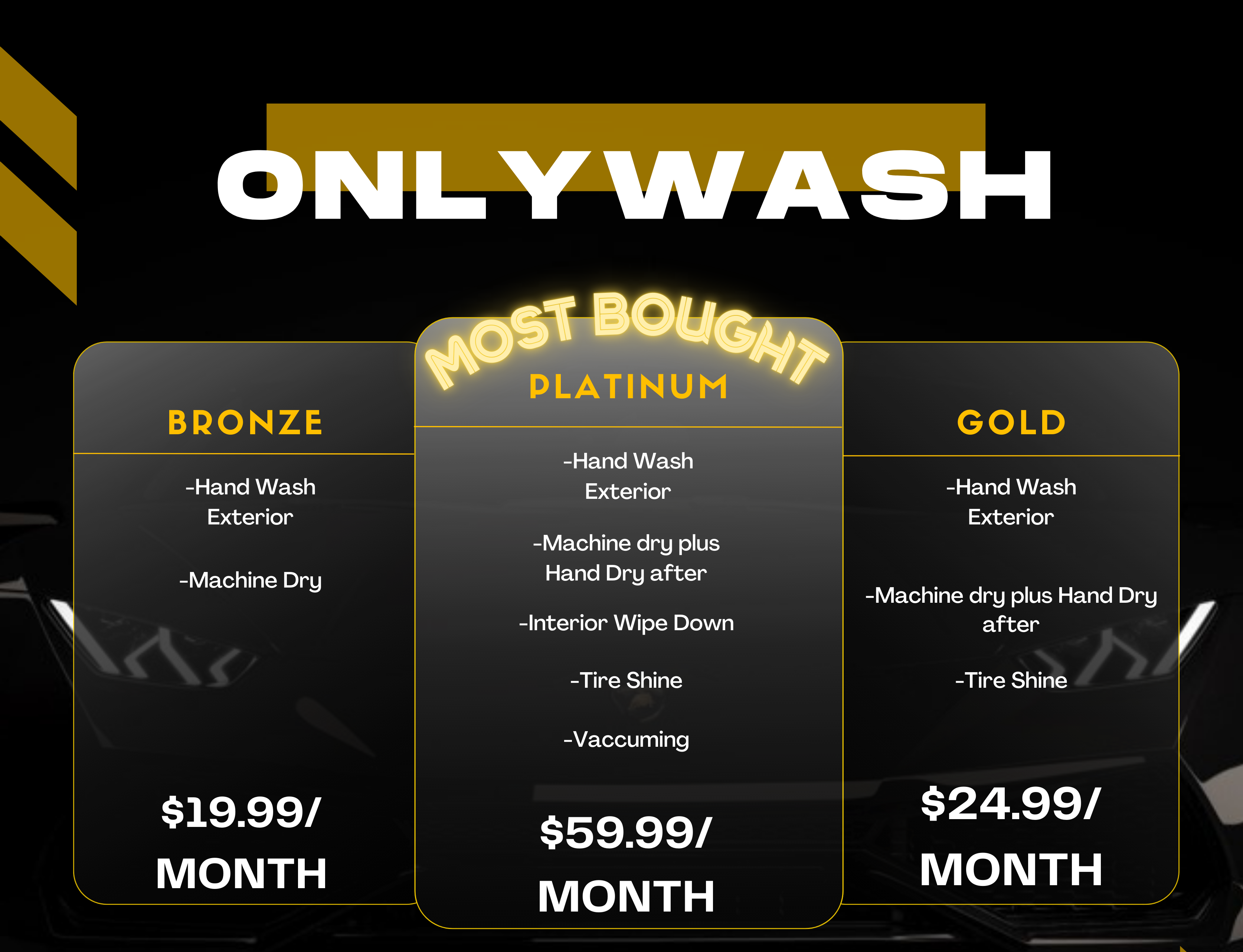 Car Wash Packages - Mirtek